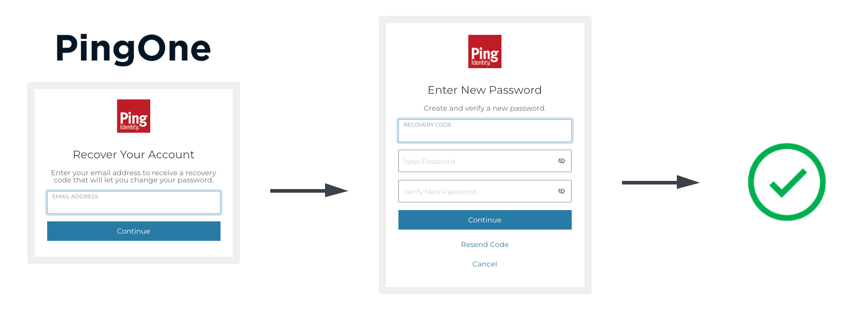 PingOne Account Recovery by Email