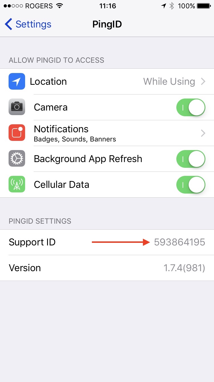 How to send PingID iOS application logs