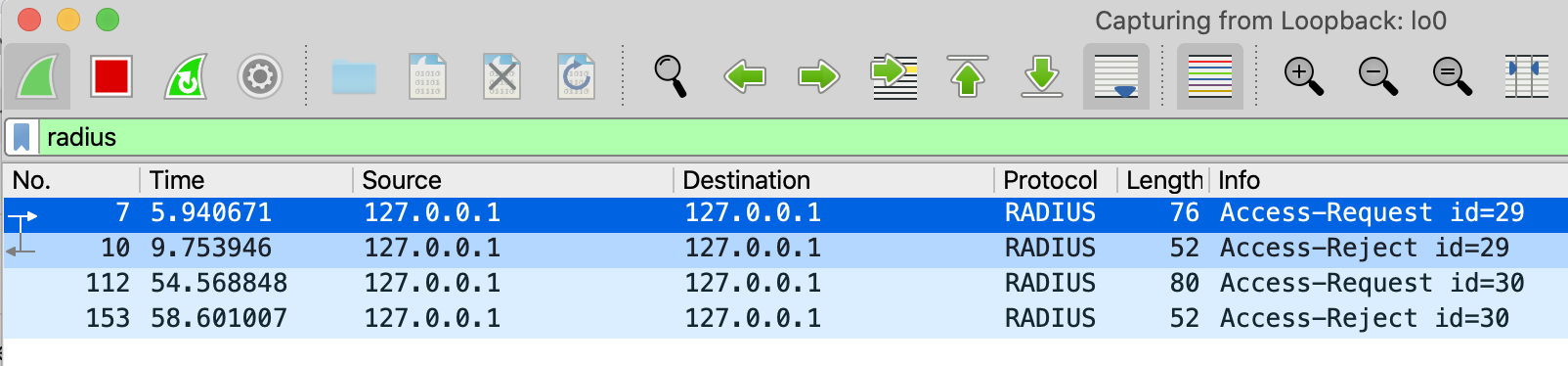 How do I use Wireshark to Troubleshoot the PingID RADIUS PCV?