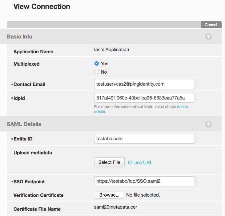 How do I change a verification certificate in PingOne for Enterprise?