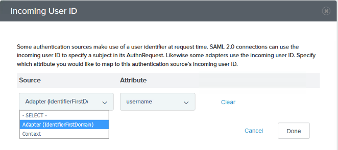 Identifier First Adapter - Allow domain\username