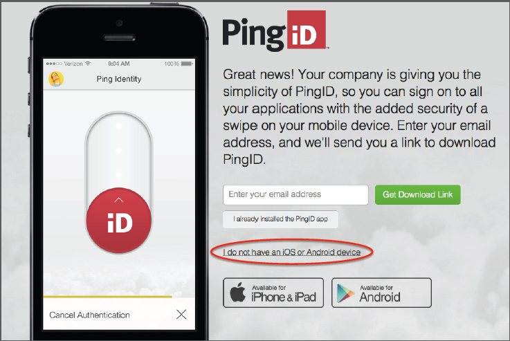 PingID version 1.2 - Invalid Security Header Error on iOS