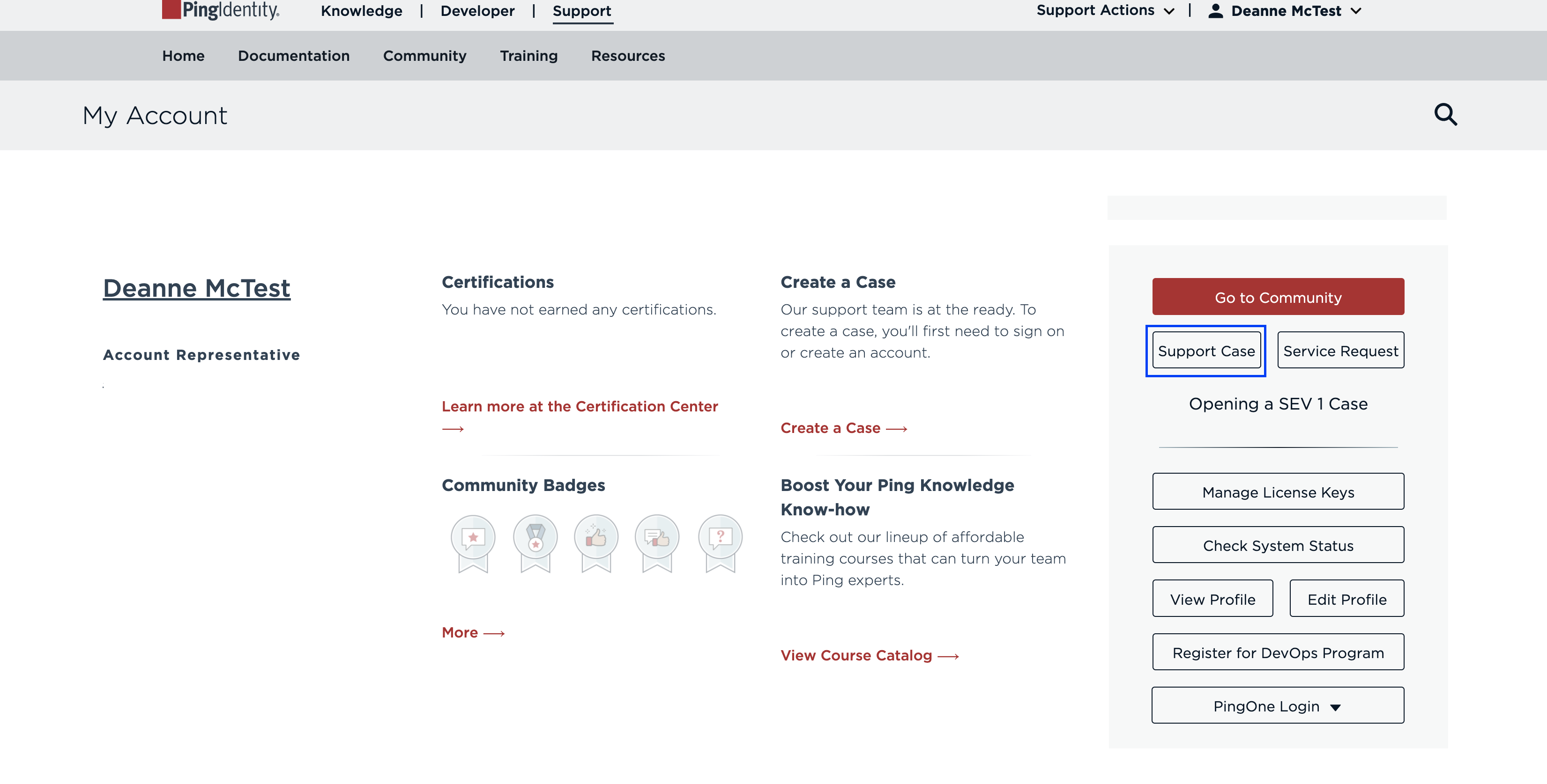Support Portal - Case Management