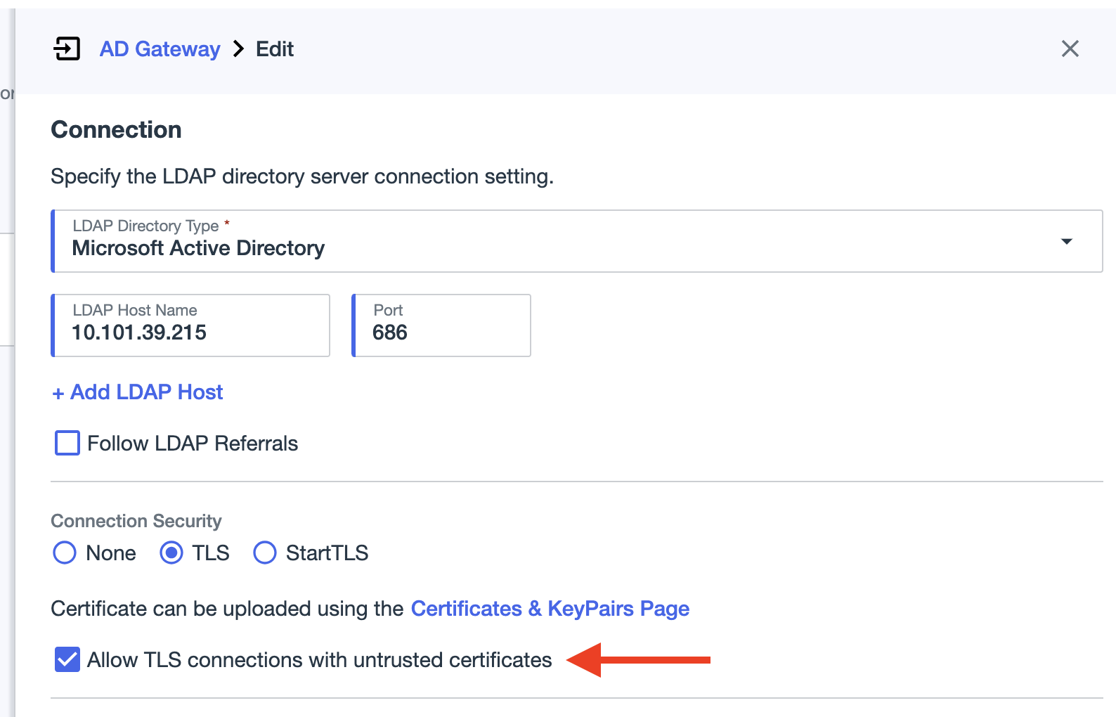 PingOne LDAP Gateway Error: "Untrusted TLS Certificate"