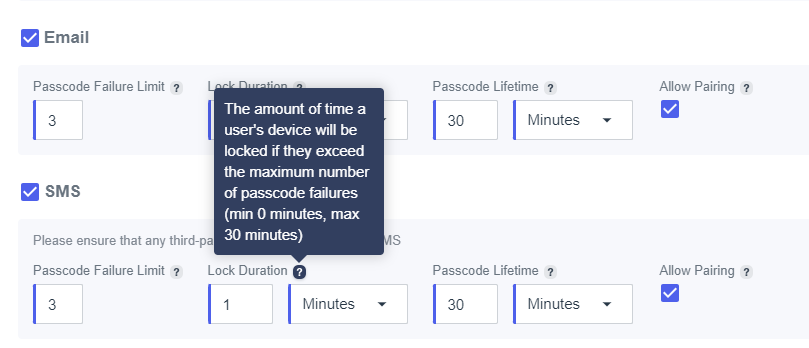 When can an authentication method/device be locked, blocked, or out of ...