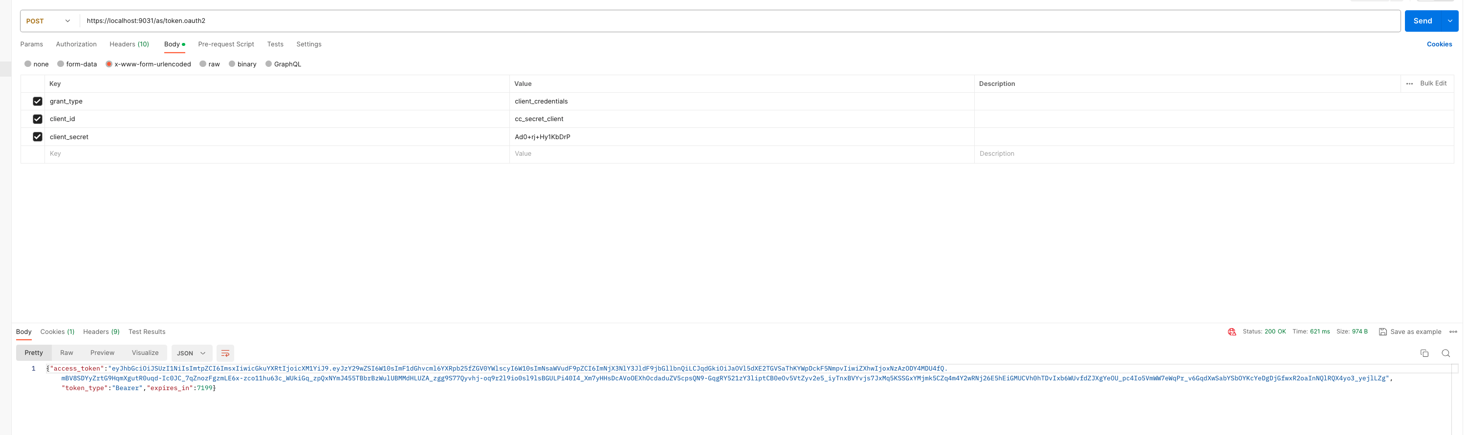 How to retrieve Access Token using Client Credentials Grant