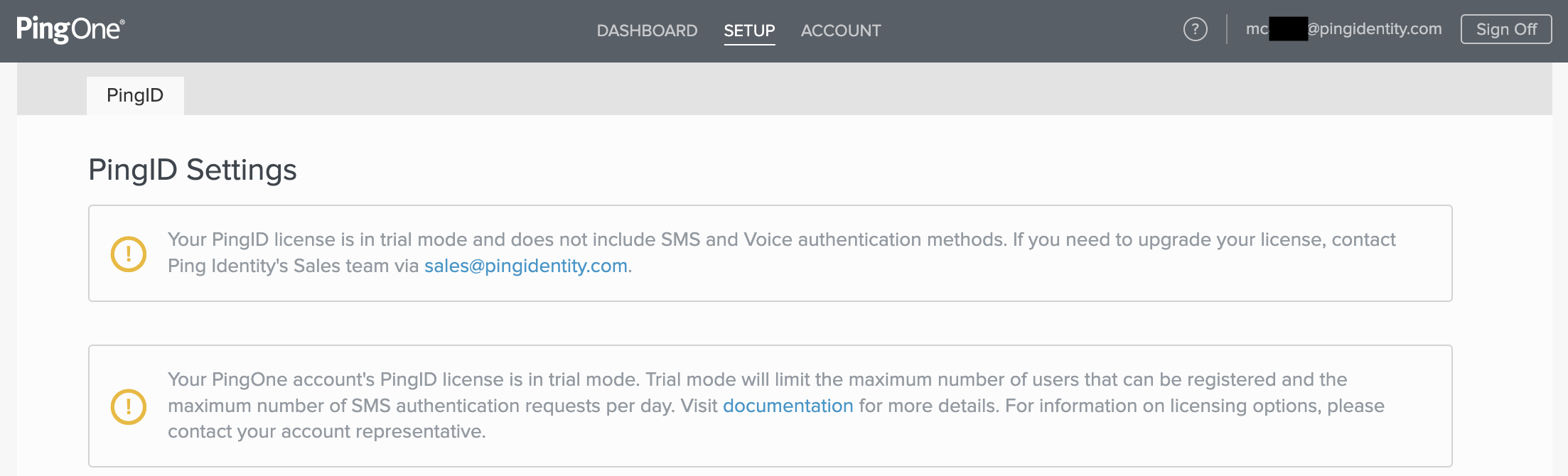 How to Upgrade a New PingID Tenant's License from Trial to Full