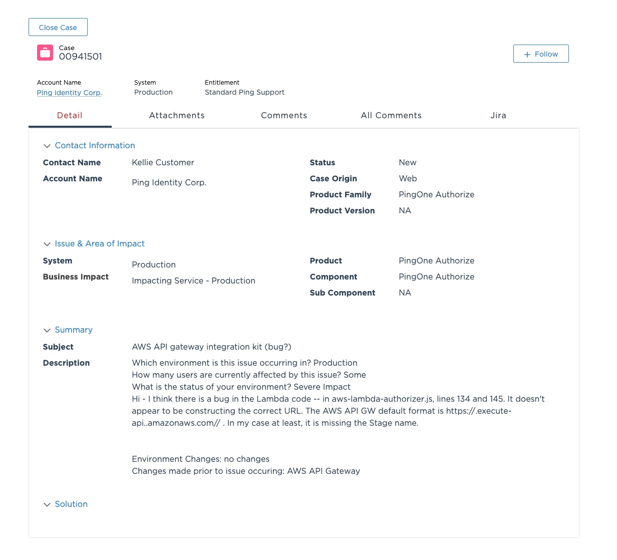 Support Portal - Case Management