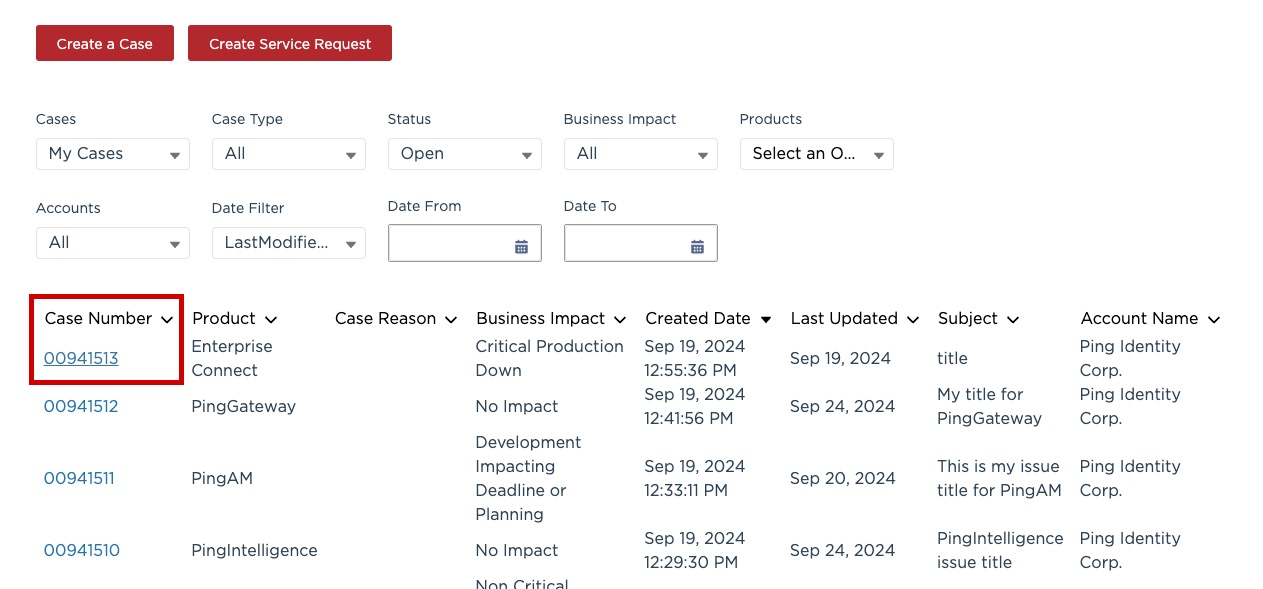 Support Portal - Case Management