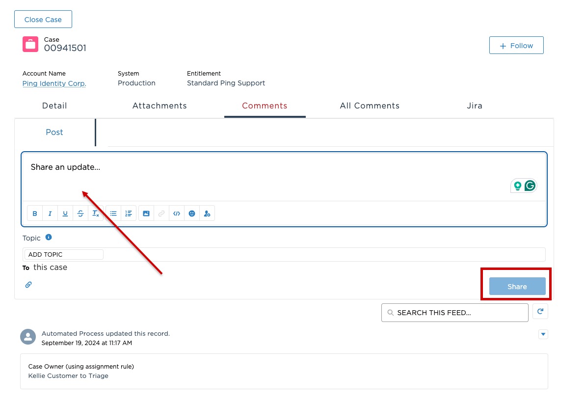 Support Portal - Case Management