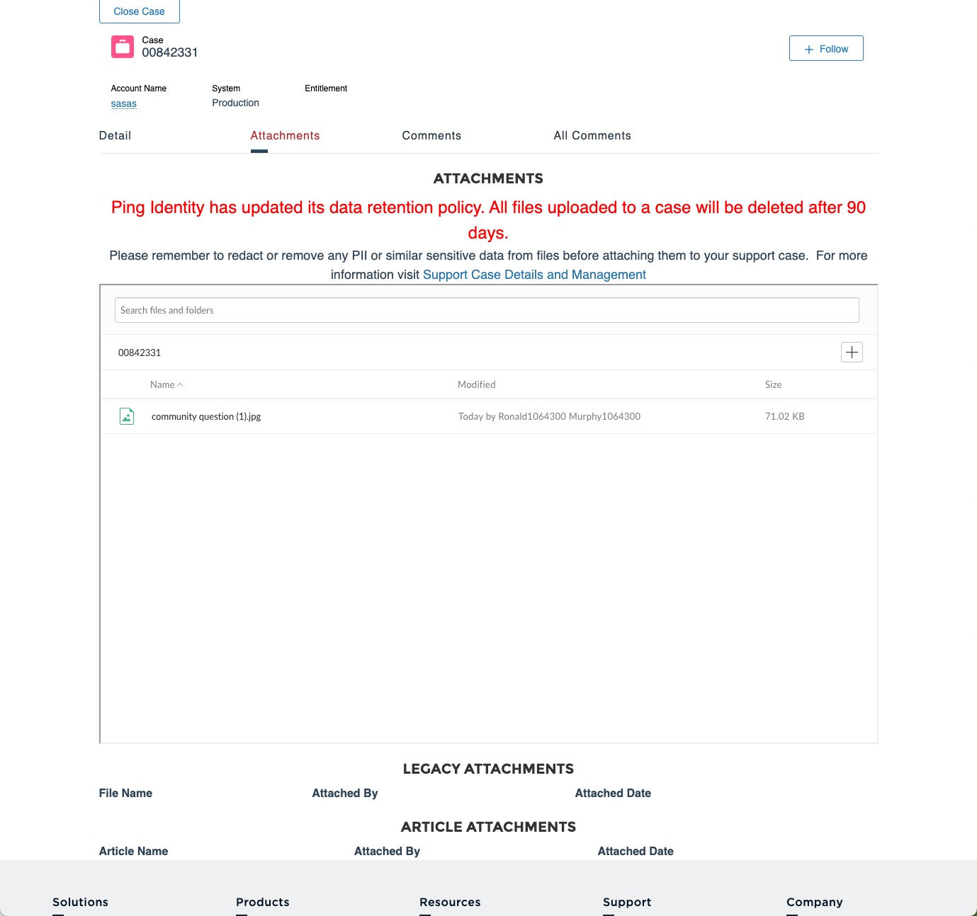 Support Portal - Case Management - Partners