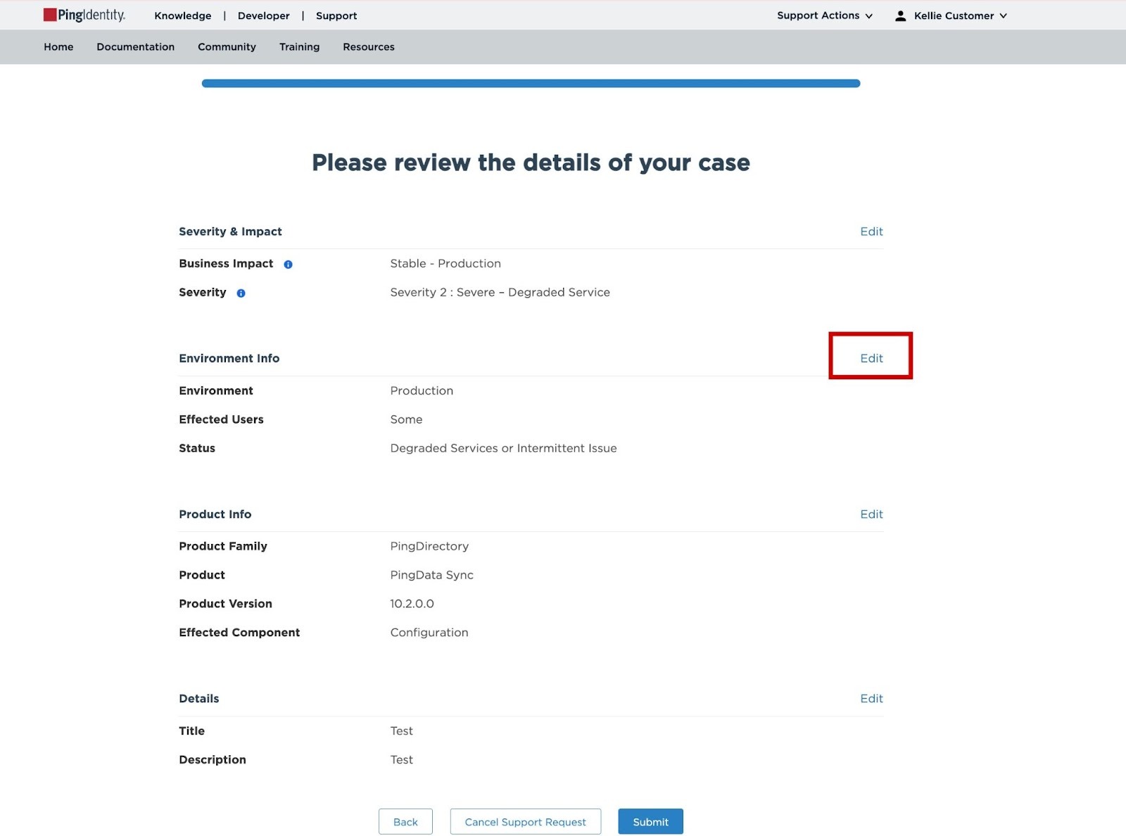 Support Portal - Case Management